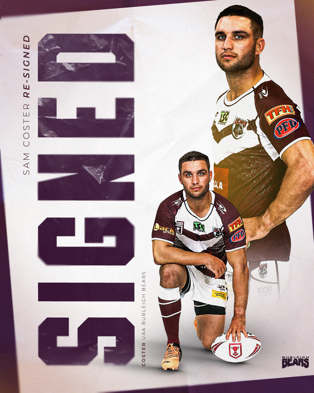 Coster Re-Signs - burleighbears