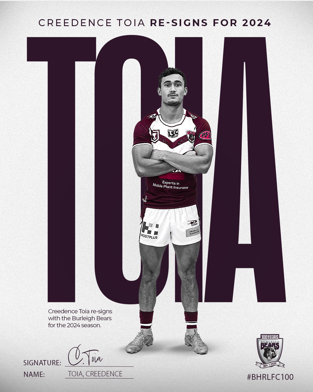 Welcome Back Creedence - burleighbears