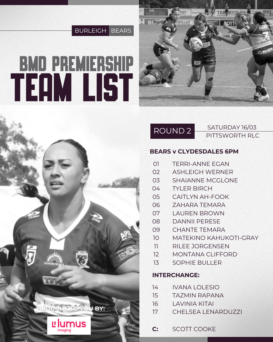 BMD Team List - burleighbears