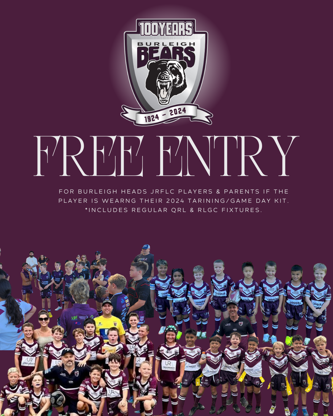FREE ENTRY - burleighbears
